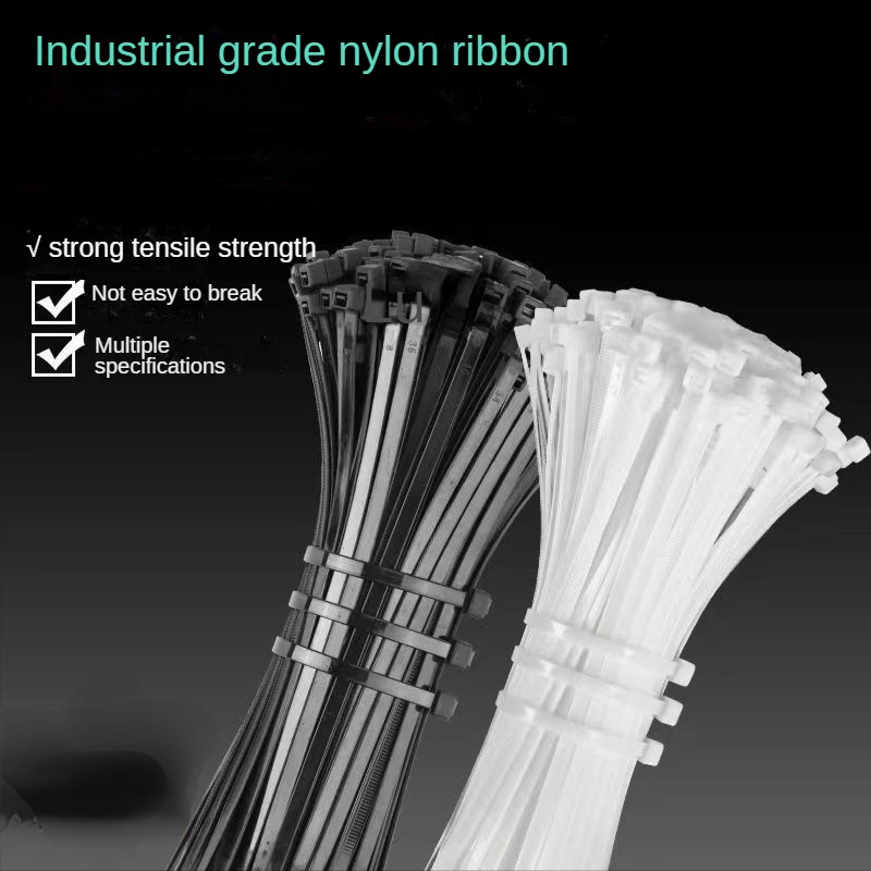 Nylon Plastic Cable Tie Buckle Strong Cable Tie Rope Wire Ratchet Tie ...