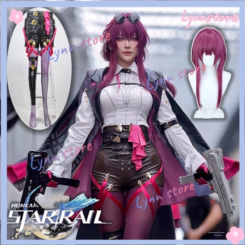 KAFKA Cosplay Game Honkai: Star Rail Cosplay Costume Wig Full Set High ...