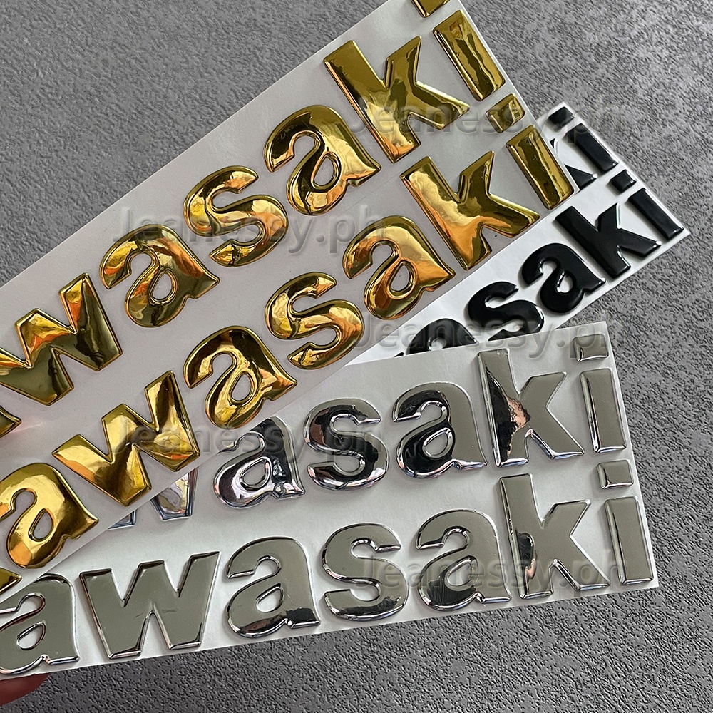 KAWASAKI Motorcycle 3D Sticker Kawasaki Emblem Logo Sticker Motor Brand ...