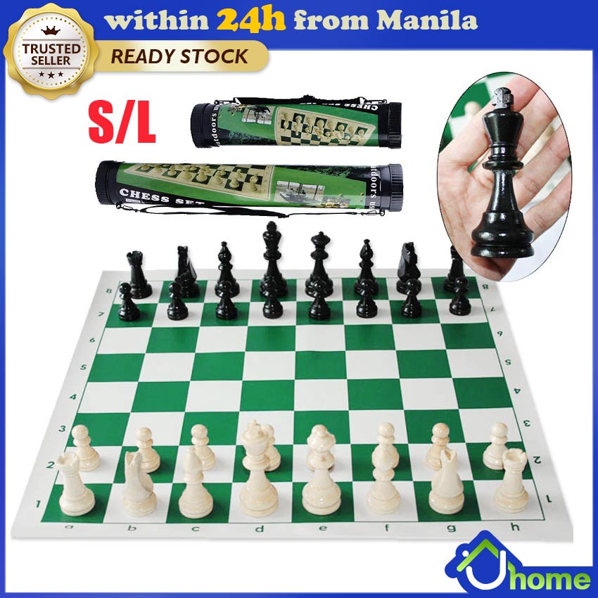 【SOYACAR】Non Slip Chess Board Set International Chess Mat Roll Up Chess ...
