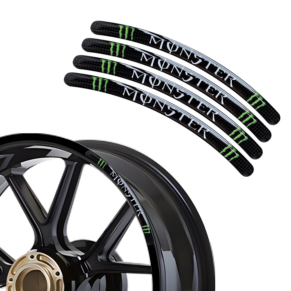 Motorcycle Wheel Sticker For Monster Honda Click125i Click 150i Emblem ...