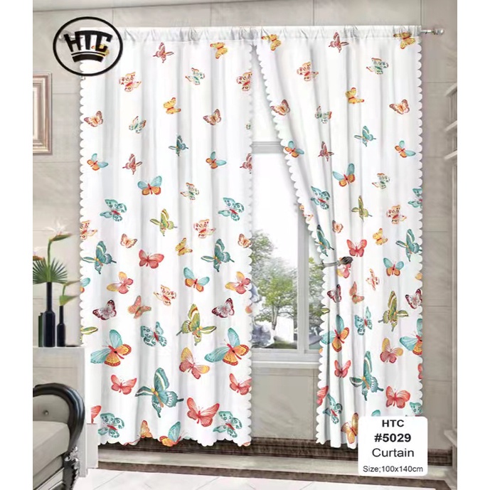 COD 1pcs colorful butterfly Printing Curtain Home Decoration Design ...