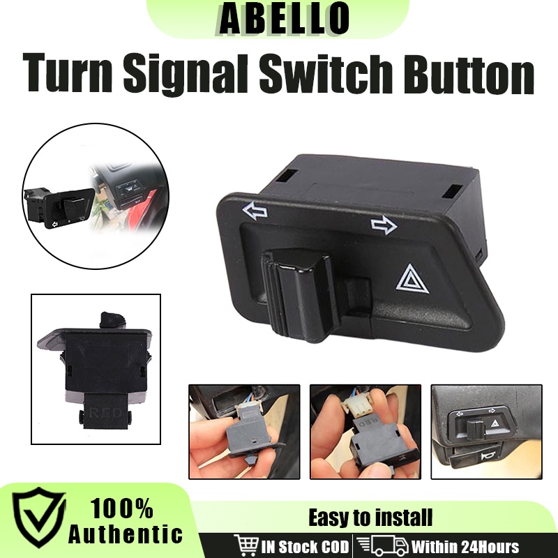 Motorcycle 3 Pin Double Flash Turn Signal Switch Button Parts For GY6 ...