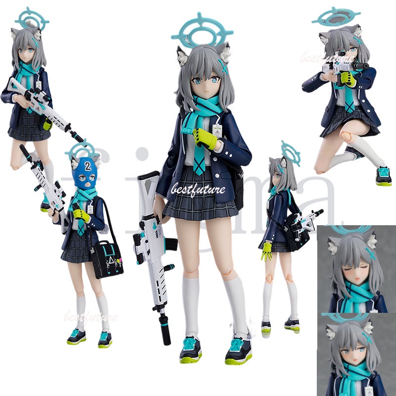 Game Blue Archive Action Figure Shiroko Sunaookami Figma 567 Articulado ...