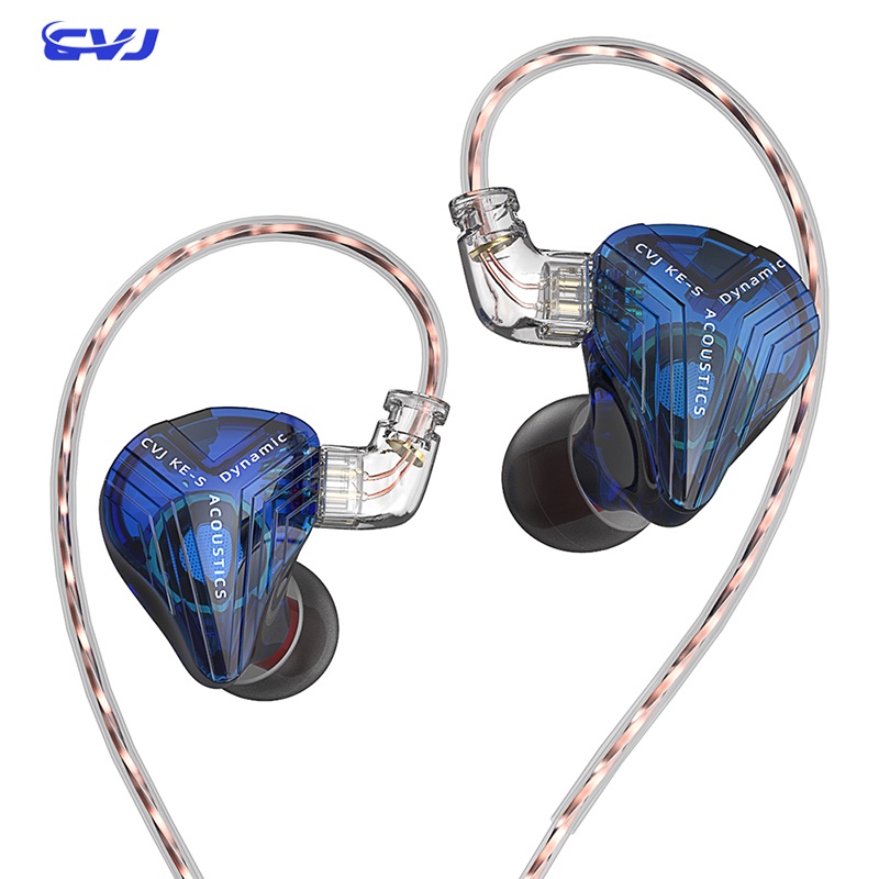 CVJ KE-S IEM Earphones Dual Magnet Dynamic Driver 2Pin Headphones HIFI ...