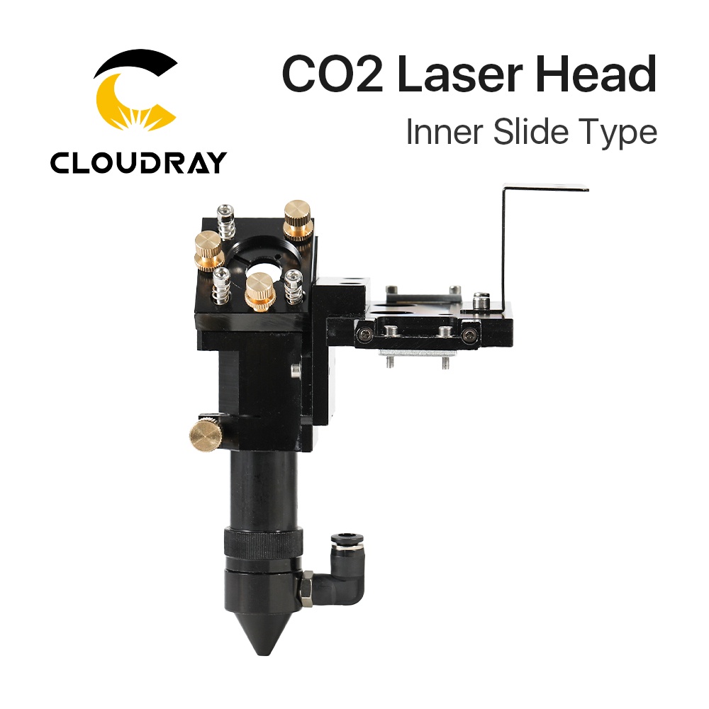 Cloudray Inner Slide Type CO2 Laser Head with Air Assist Nozzle for ...