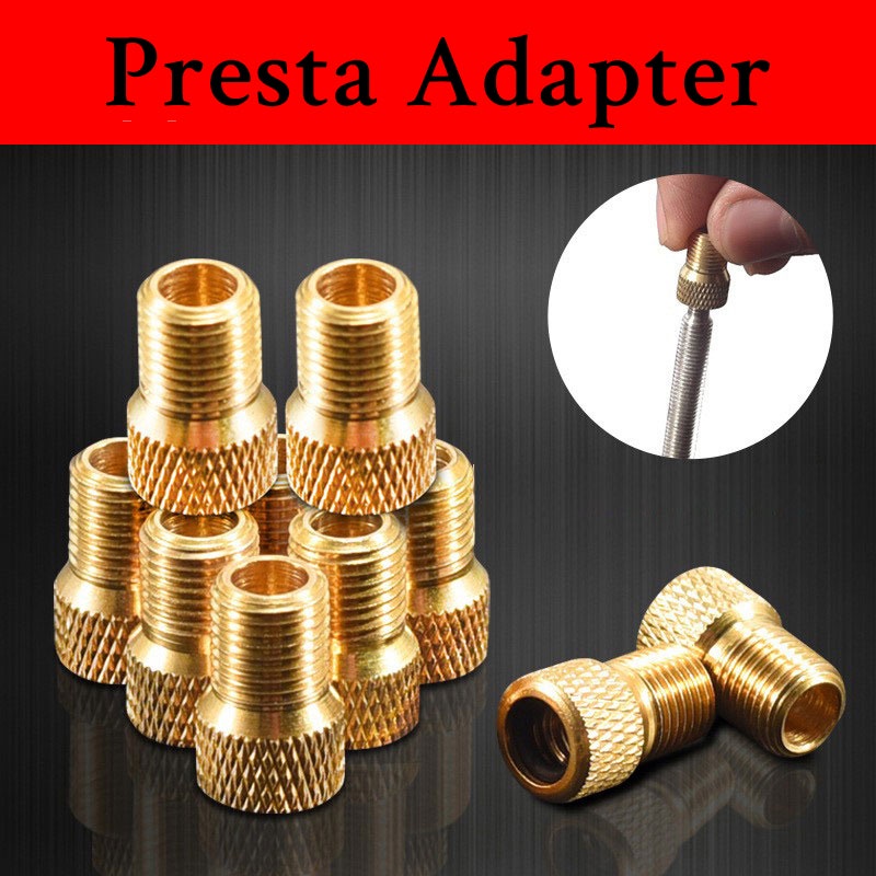 LONGGO Bike Valve Adapter Presta To Schrader Valve Converter Adapter Mountain Road MTB Bicycle ...