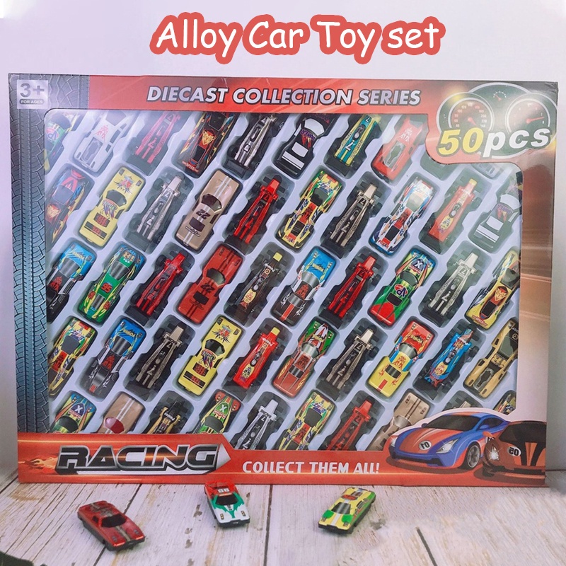 50pcs Alloy Metal Kid Toy Car Set Racing Car Model Boy Children ...