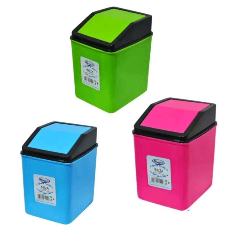 Hawaiian Plastic Trash Box/mini Plastic Trash Can 8109 | Shopee Philippines