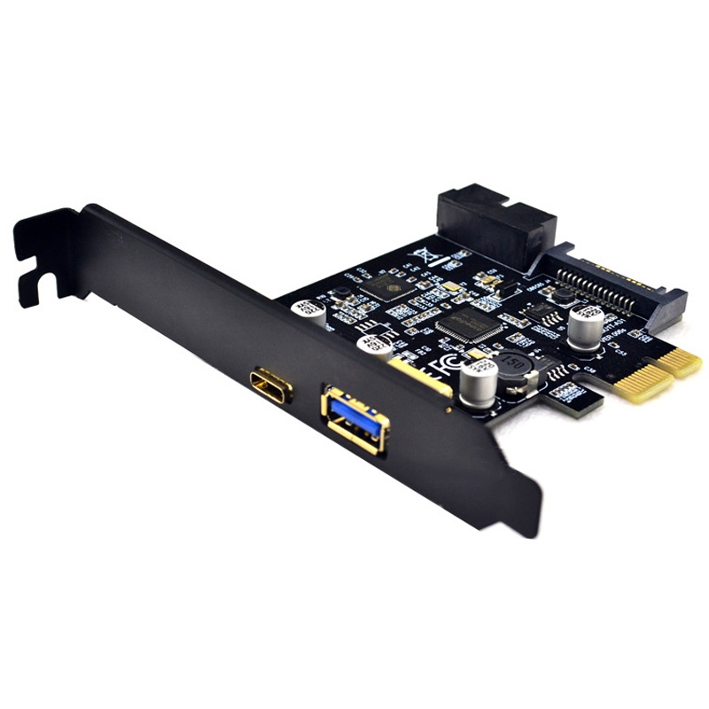 PCI Express X1 to USB3.0 5Gbps Type-C Expansion Card Internal 19/20Pin ...