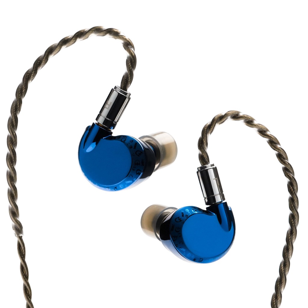 DUNU Falcon Ultra Dynamic Driver Earphone In Ear Monitors Klein Blue Hi ...