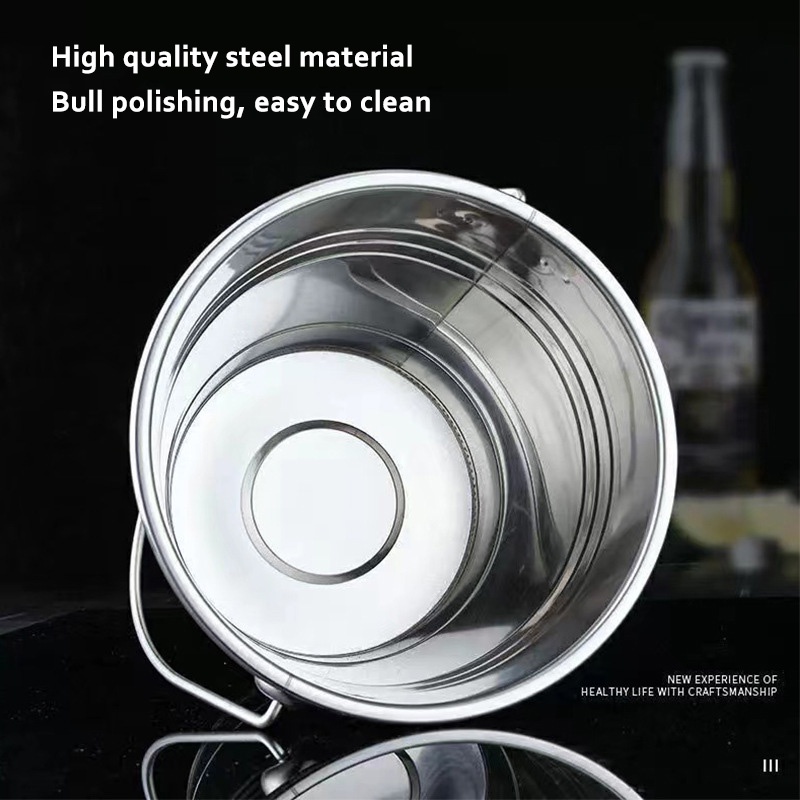 Ice Bucket - Well crafted insulated stainless steel for longer ice ...