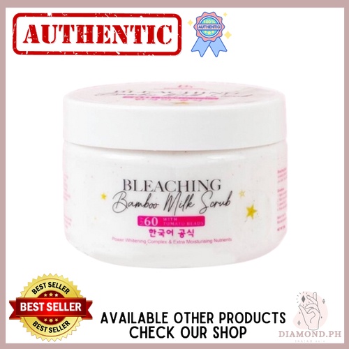 Brightest Skin Bleaching Bamboo Milk Scrub SPF 60 Whitening and ...