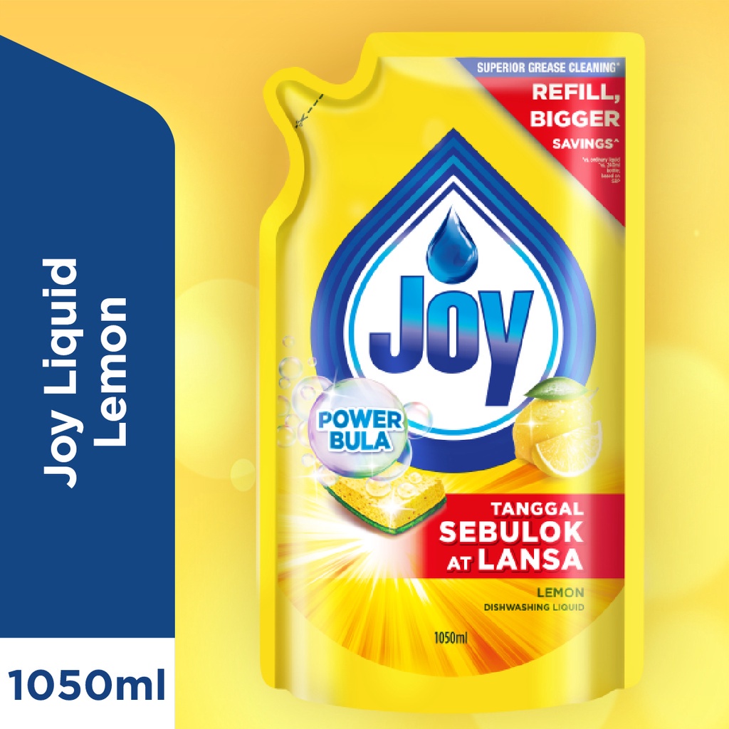 Lazycart 1050ml Joy Lemon Dishwashing Liquid Refill - An Effortless ...