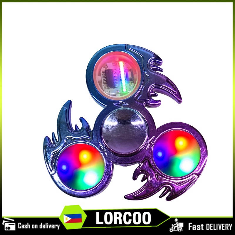 LED luminous fingertip gyroscope palm rotation color gradient fingertip ...