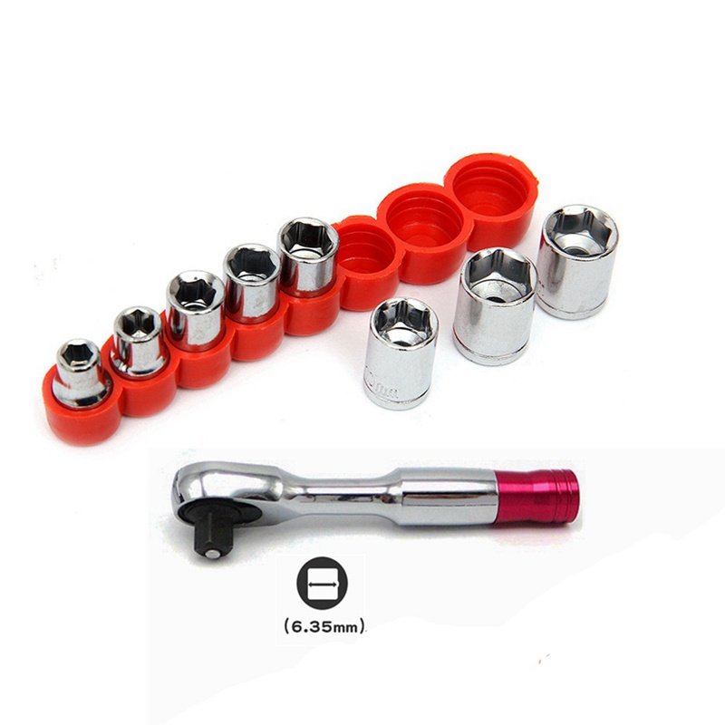 72 Teeth 85mm Torque Ratchet Wrench 1/4'' Mini Socket Wrenches Repair ...