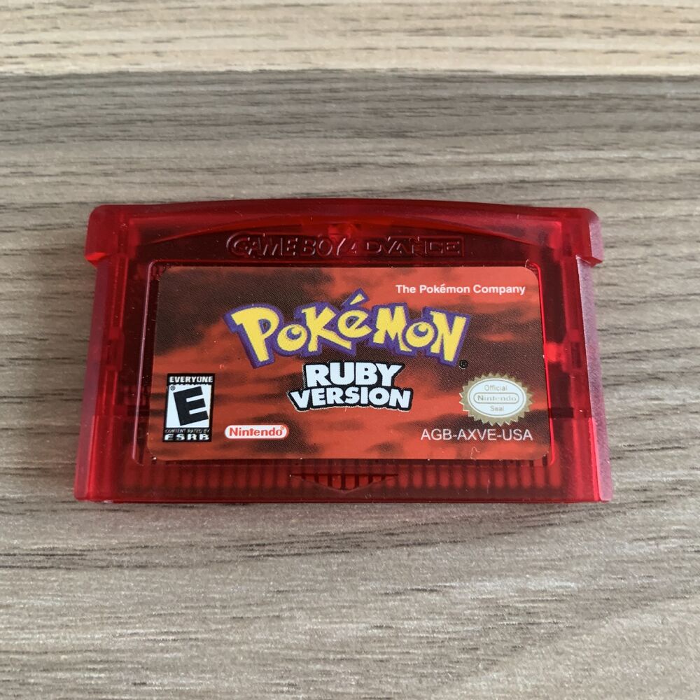 5 Sets Gems Pokemon Game Card With Clear shell Ruby/ Sapphire/ Emerald ...