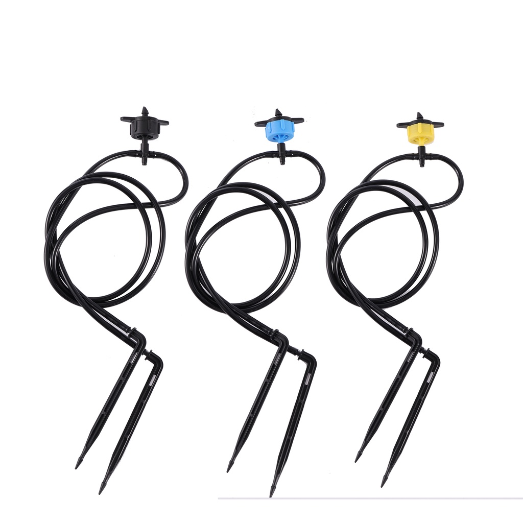 2-Way Drop Irrigation System for Greenhouse Potted Plants with Elbow ...