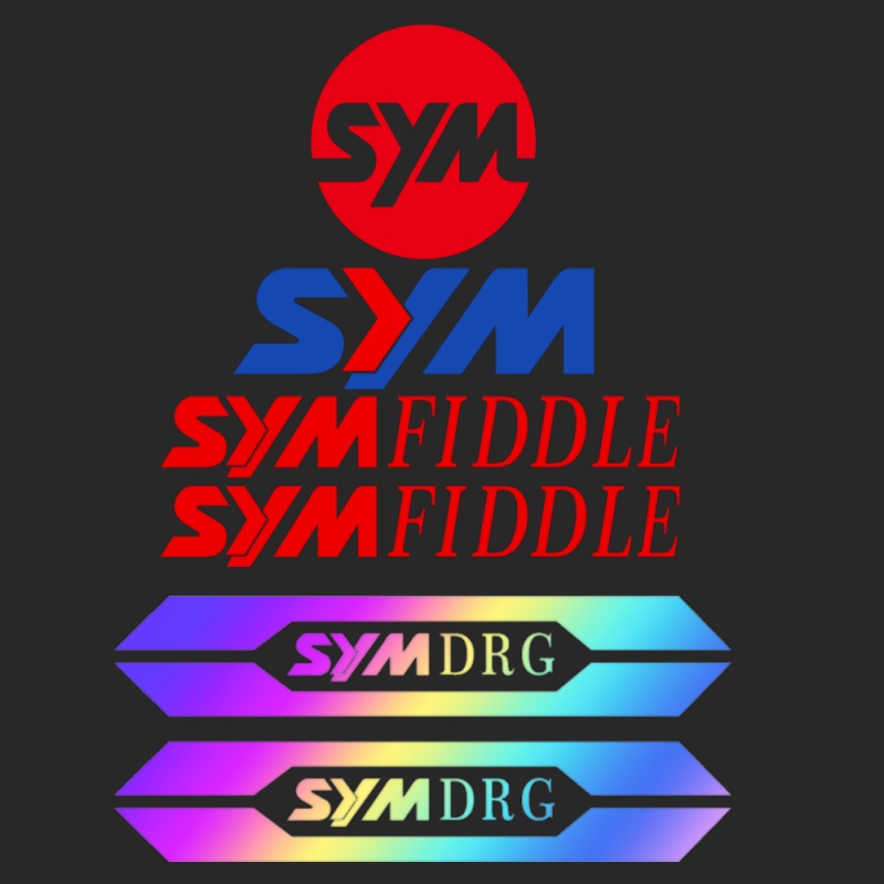 Motorcycle SYM Stickers Car Styling Decals Sidebar Decoration for SYM ...