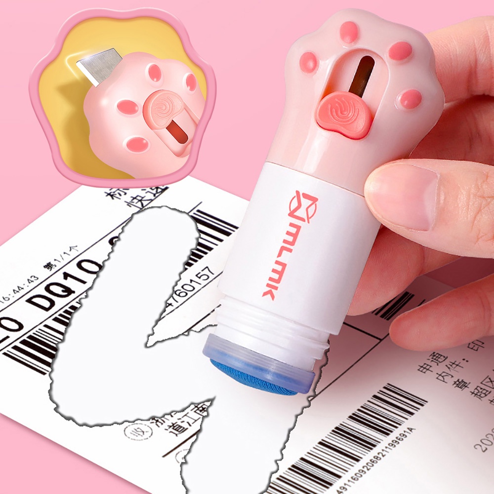 2 in 1 Thermal Paper Correction Fluid with Knife Parcel Box Opener Home ...