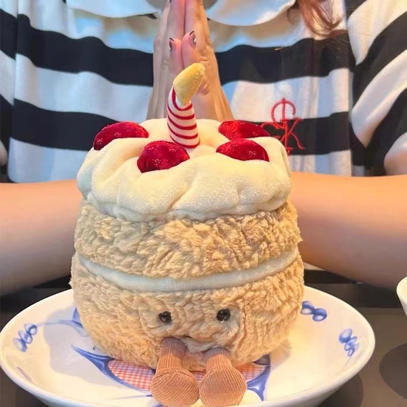 Birthday Cake Candle Doll Plush Toy Children's Birthday Gifts Stuffed ...
