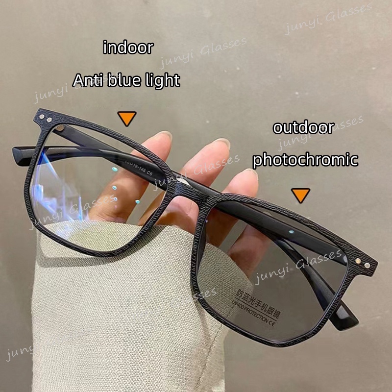Women Retro Anti-Blue Photochromic Eyewear Anti Radiation chameleon ...