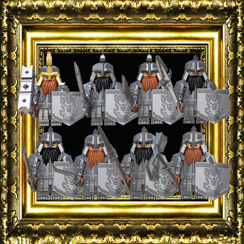 Dain Ironfoot Dwarf Warrior Uruk Hai Building Blocks Toys For Children ...