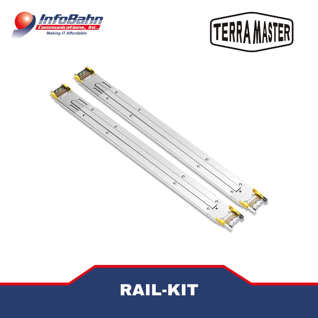 TerraMaster Rack NAS Rail Kit for 1U and 2U (RAILKIT) | Infobahn ...
