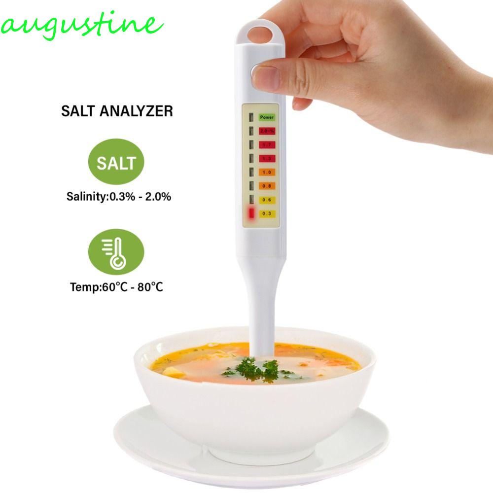 AUGUSTINE Salinity Tester Pen LED For Kitchen Food Salinity Meter Salt ...