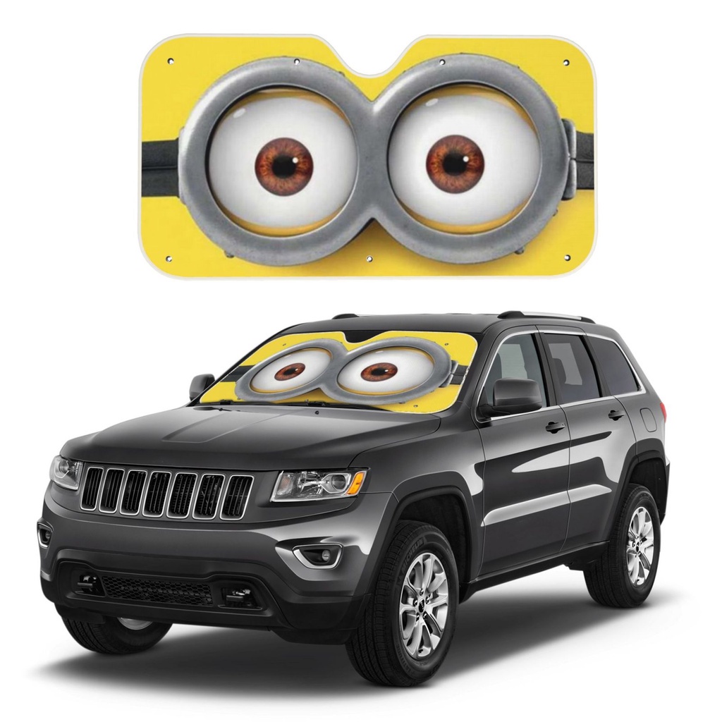 Minions Windshield Sun Visor Car Foldable Sun Shade Car Front Window ...