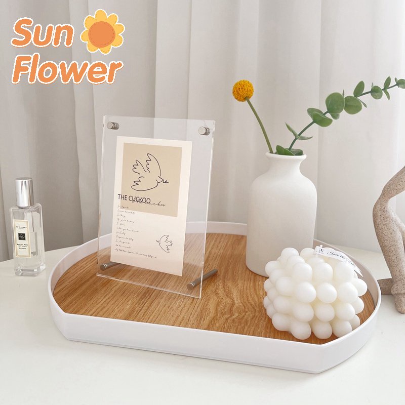 Transparent Acrylic Photo Holder Picture Frames Picture Display Stand ...