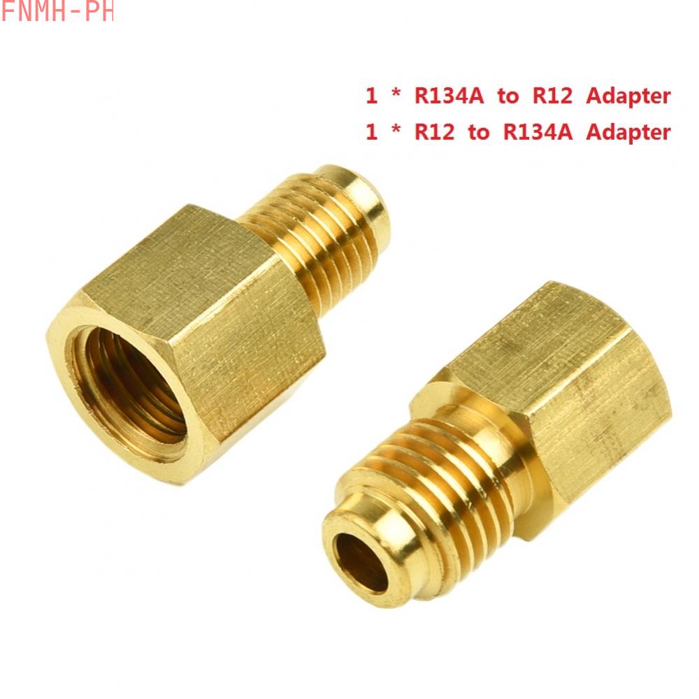 2Pcs R12 To R134a R134a To R12 Adapter Kits 1/4 Female Flare 1/2 Acme ...