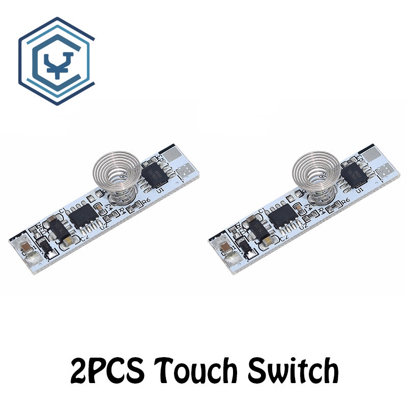 2pcs Mini 9V-24V 3A 30W LED Dimming Control Touch Switch Capacitive ...