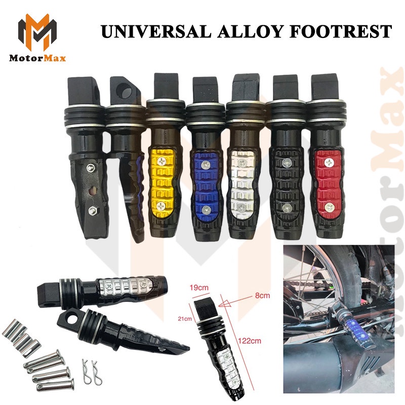 Universal Motorcycle Footrest Frame Step knot Rear 1Pair Full Aluminum ...