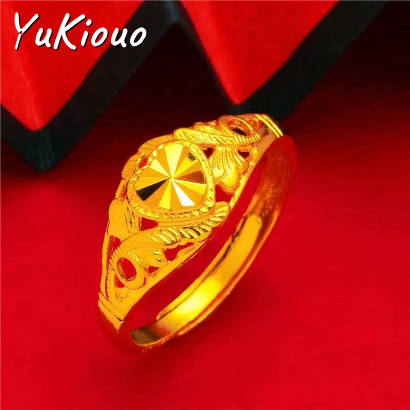 Saudi Gold 18k Pawnable Vintage Luxury Design Heart Shape Adjustable ...