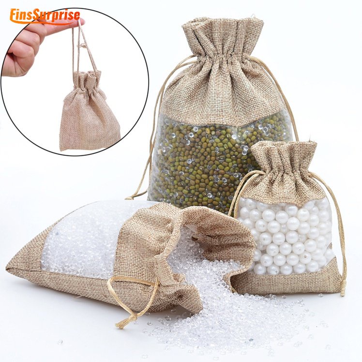 [Surprise] Simple Linen Storage Bag with Drawstring Large Capacity ...