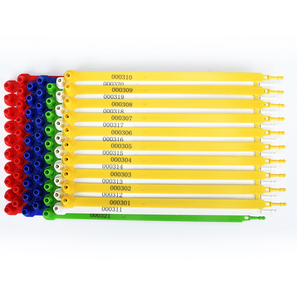100PCS Truck Security Seals With Serial Numbers Plastic Tamper Evident ...
