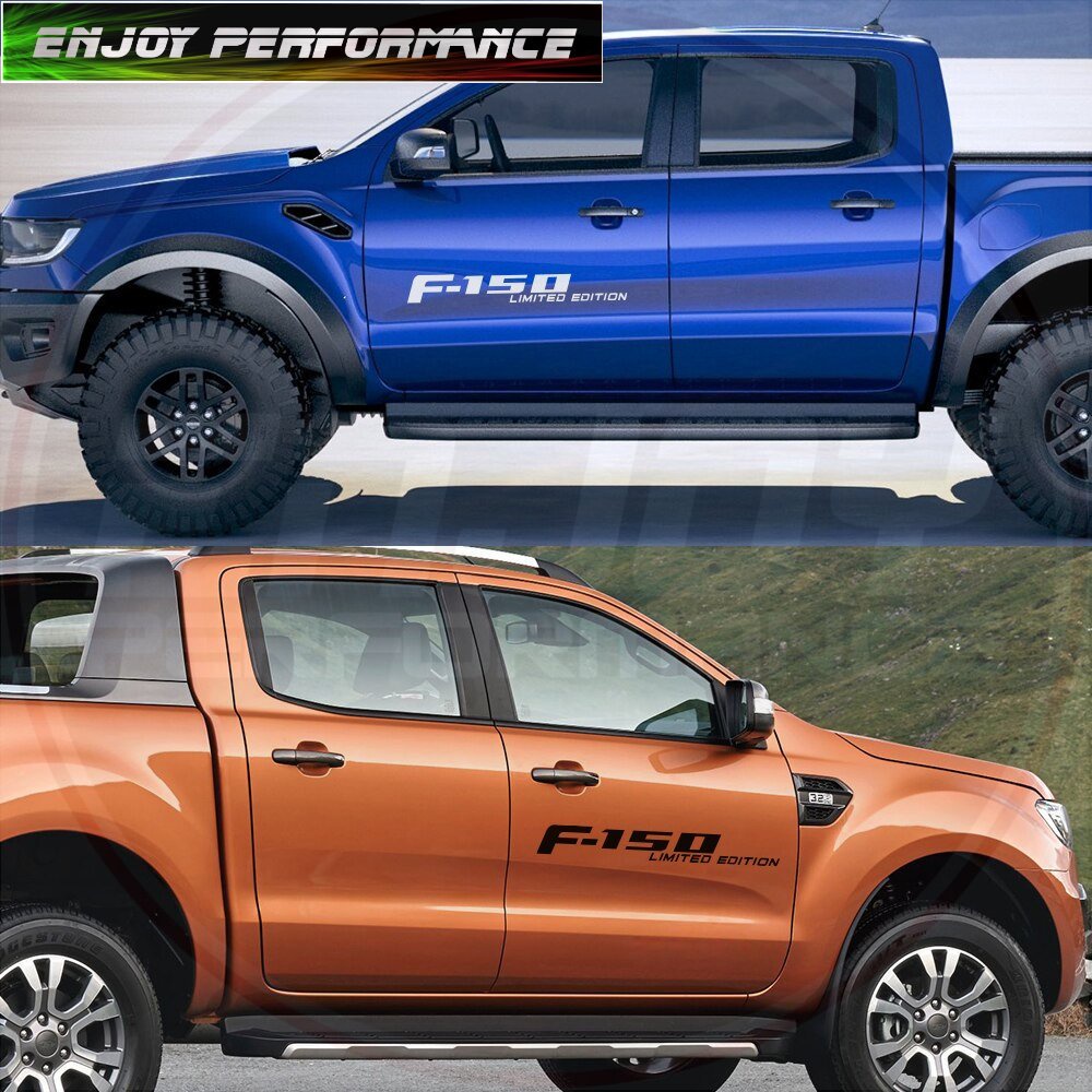 2PCS Car Side Body Stickers For Ford RANGER Raptor F150 F-150 LIMITED ...