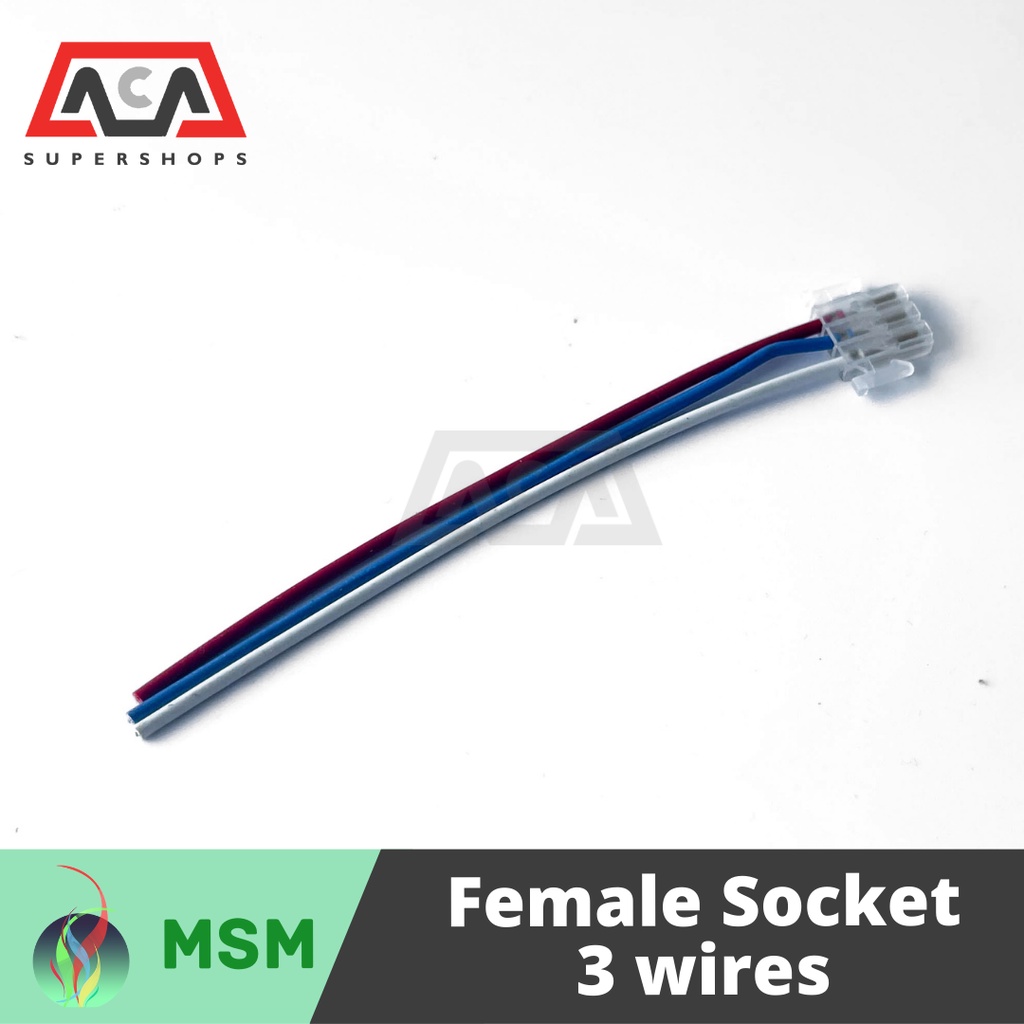Female Socket 3-Wire (For Motorcycle Switch) (MSM) | Shopee Philippines