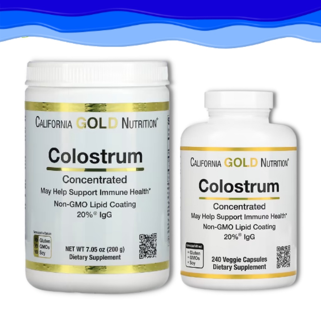 Colostrum Capsules, Concentrated Powder, California Gold Nutrition ...
