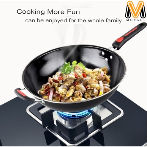 Movall Modern Designed Cooking Wok Pan Frying Pan Cooking Gas Stove ...