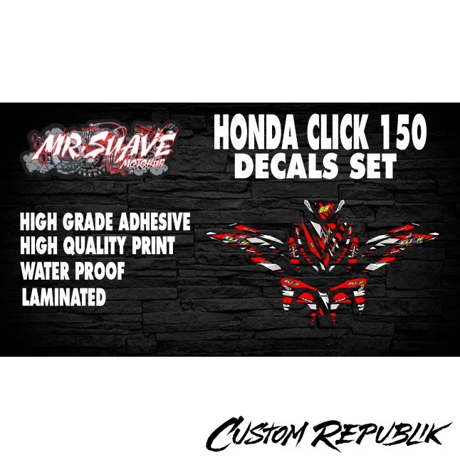 Honda Click 150 Decals Set | Shopee Philippines