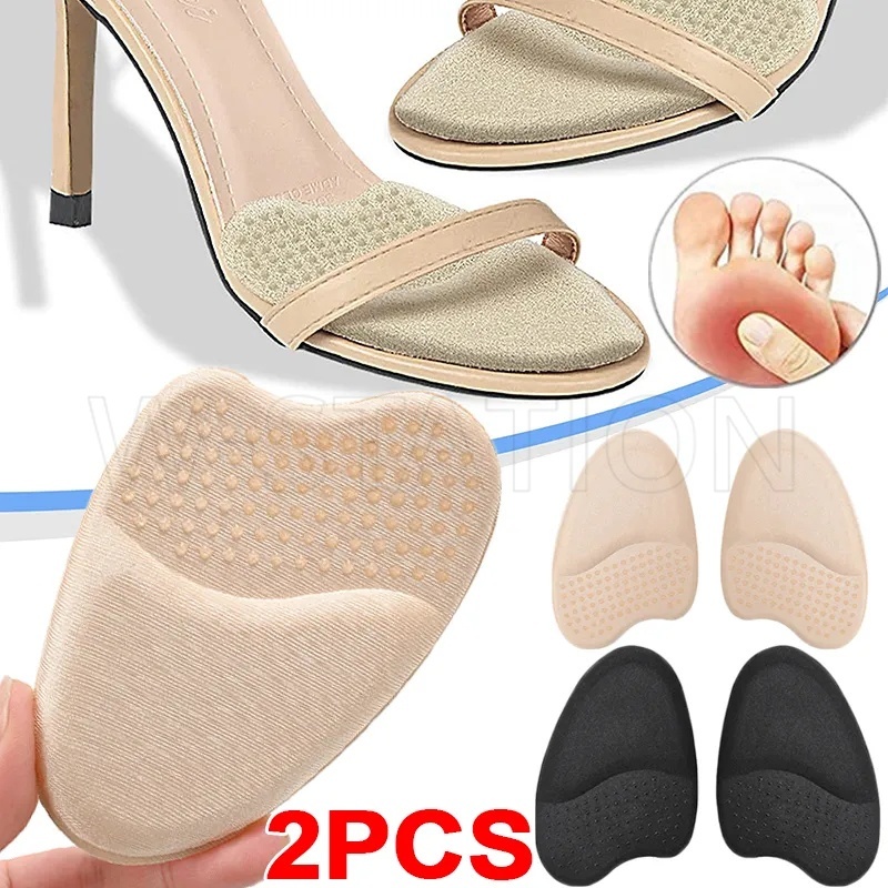 6D Dispensing Slow Pressure Anti-skid Forefoot Shoes Insoles for Women ...