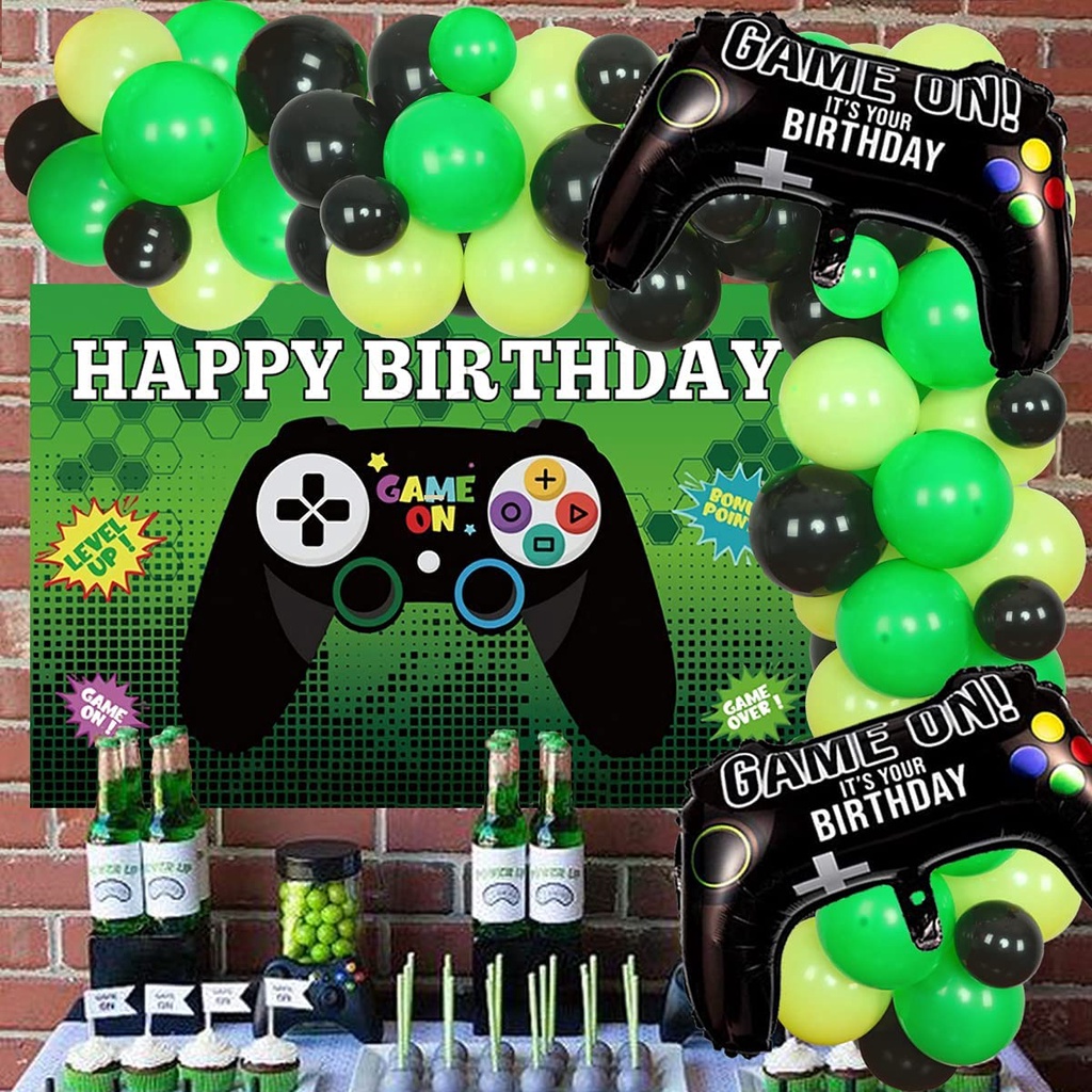 50pcs Minecraft Theme Video Game Balloons Garland Arch Kit Game ...