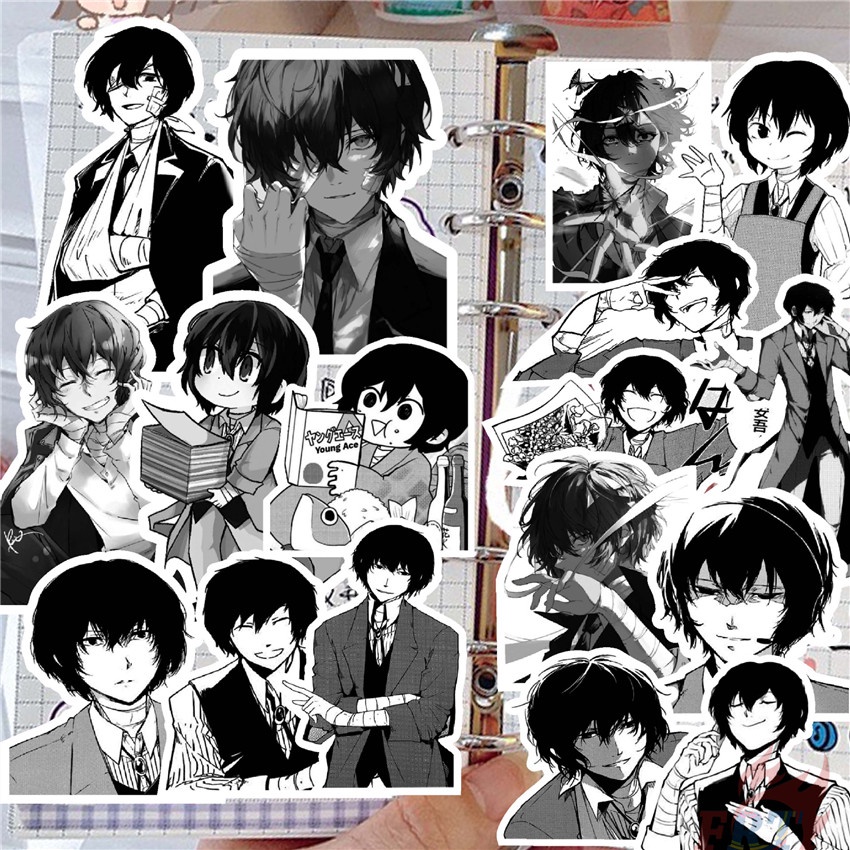 65Pcs/Set Bungo Stray Dogs . Dazai Osamu Series 01 Stickers DIY Fashion ...