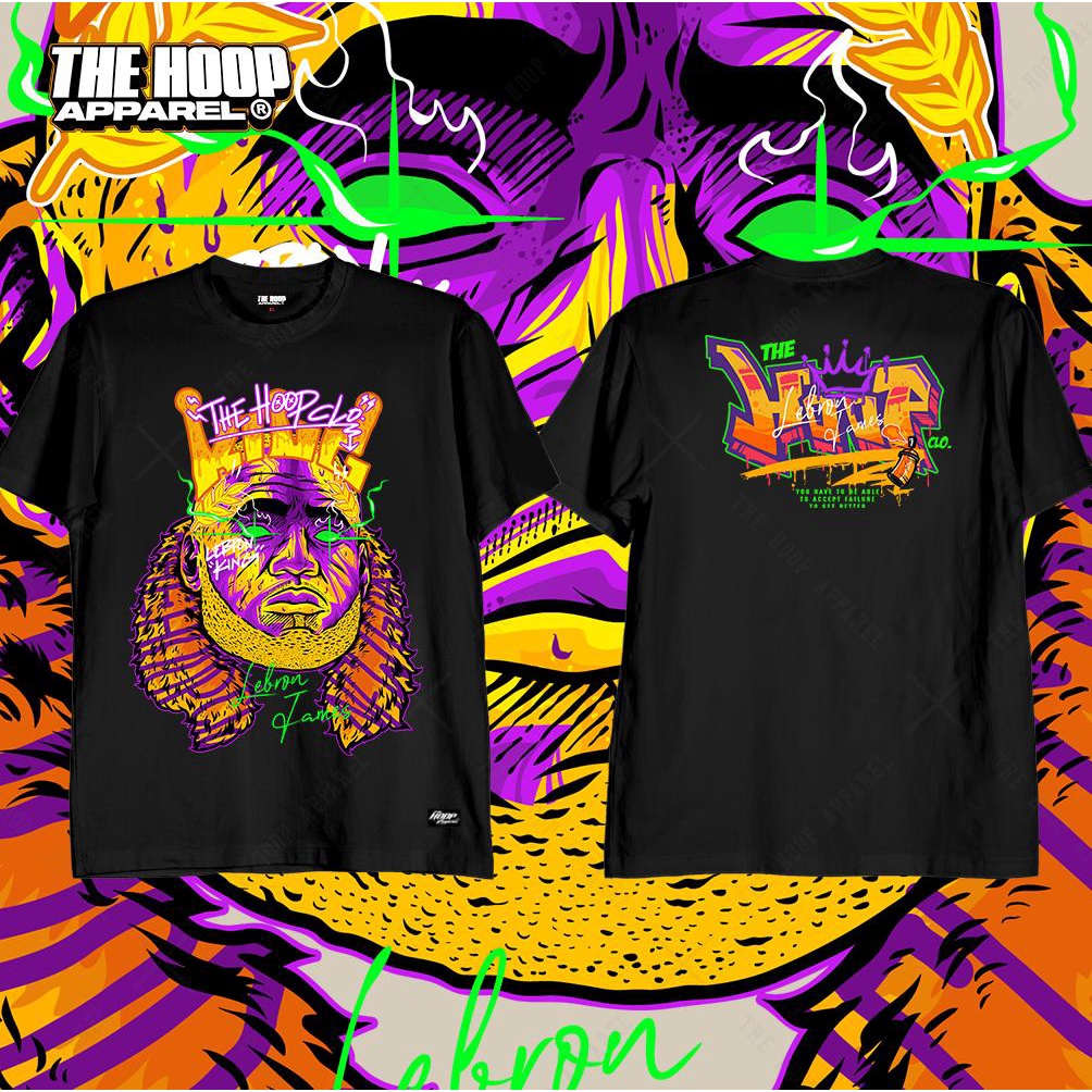 THE HOOP APPAREL LEBRON KING BIG FACE GRAPHIC COTTON TSHIRT FOR MEN AND ...