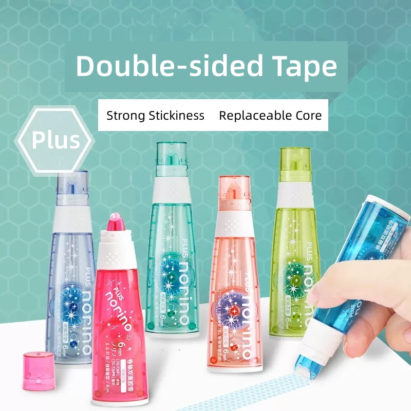 6mm*8M Japan PLUS Double-sided Adhesive Point Dispensing Stationery ...