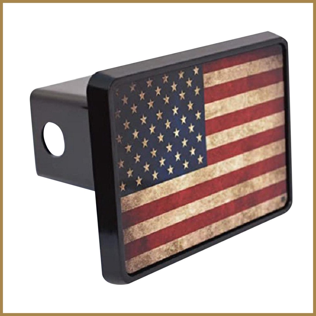 American Flag Trailer Hitch Cover Tube Plug Insert Hitch Cover Fits 2 ...