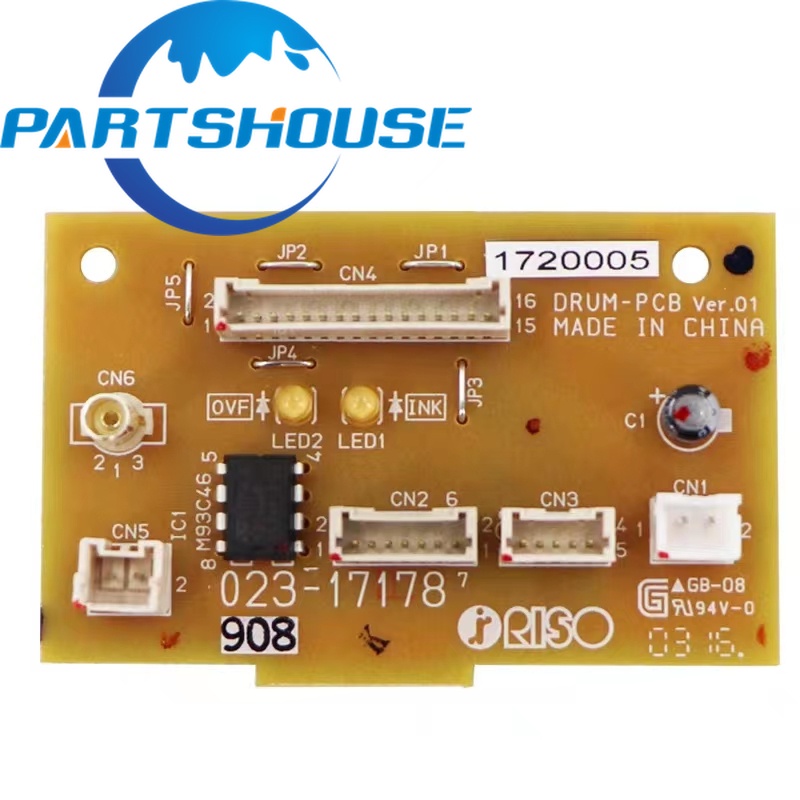 Original DRUM PCB 023-17178 for Riso RV 2450 2460C 2490C 3460 3490 RZ ...