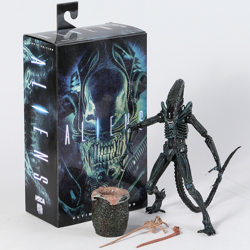 NECA Aliens Ultimate Edition Brown / Blue Warrior Alien Movable ...
